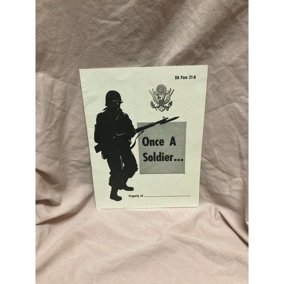 U.S. Army | Accents | Vintage Once A Soldier Da Pam 28 Book | Poshmark